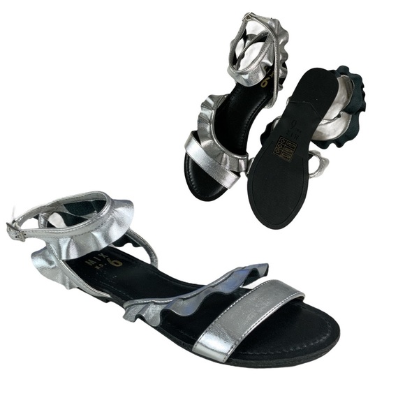 Mix No. 6 | Shoes | Mix 6 Ellora Silver Strappy Gladiator Sandals 75 ...